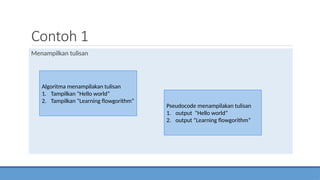 membuat flow chart struktur runtunan dengan flowgorithm | PPTX