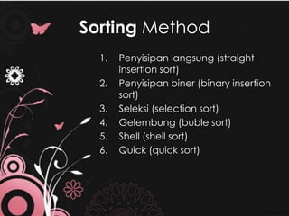 Algoritma sorting | PPTX
