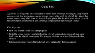 Algoritma_Sorting Pengolahan CItra Digit | PPT