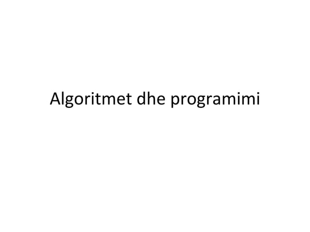 Algoritmet | PPT