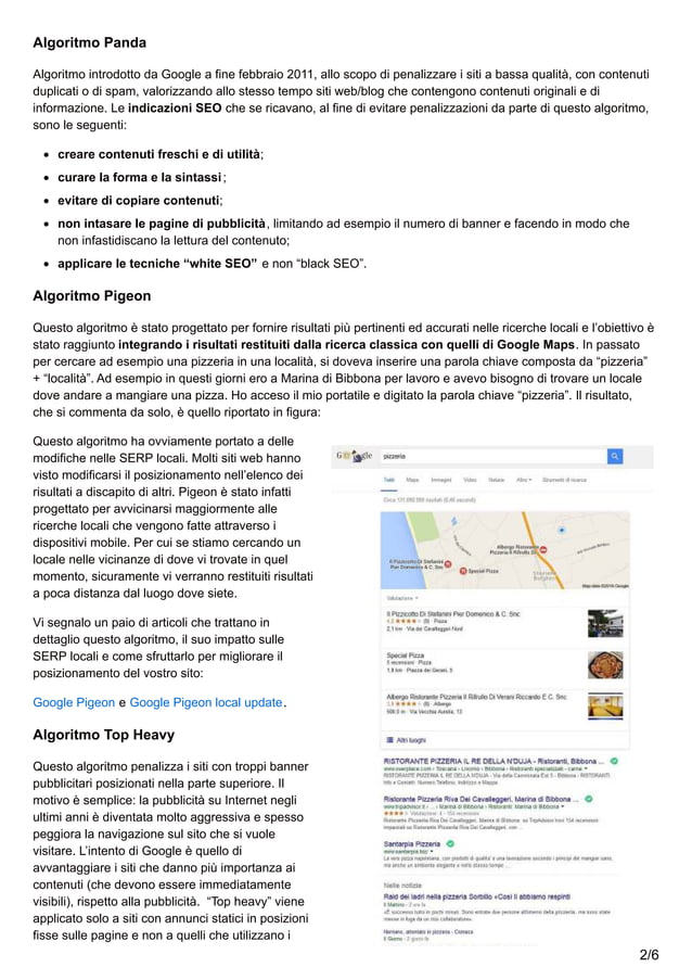 Algoritmi dei motori di ricerca | PDF