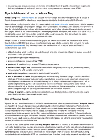 Algoritmi dei motori di ricerca | PDF