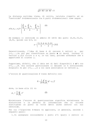 Algoritmi di clustering | PDF
