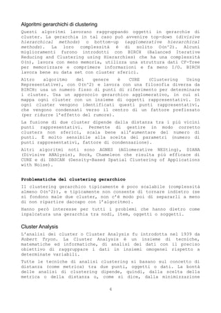 Algoritmi di clustering | PDF