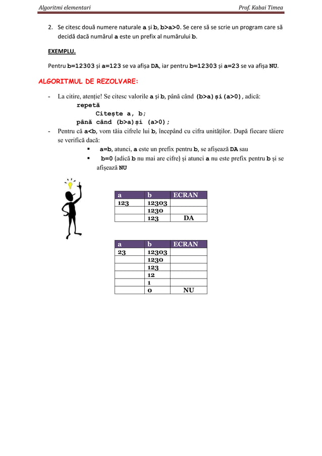 Algoritmi elementari(1) | PDF