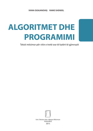 Algoritmi dhe programimi , prezantime per shkolla te mesme | PDF