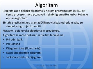 Algoritmi i strukture_podataka_2016-01_v01 | PPT | Free Download