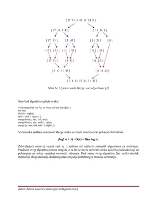 Algoritmi sortiranja u C++ | DOCX