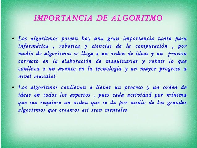 Algoritmo | PPT