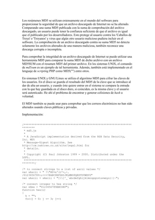Algoritmo Md5 Pdf