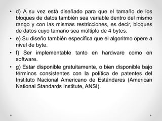Algoritmo aes | PPTX