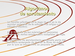 Algoritmo de enrutamiento | PPT