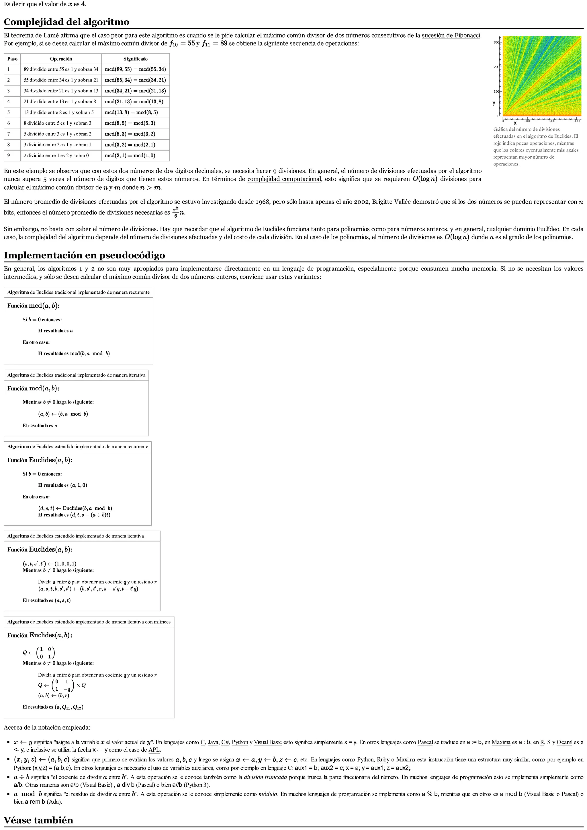 Algoritmo De Euclides Wikipedia La Enciclopedia Libre Pdf