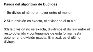 algoritmo de euclides miiiiiiiiiiiiiiiiiiiiiiiiiiiiiiiiii | PPTX ...