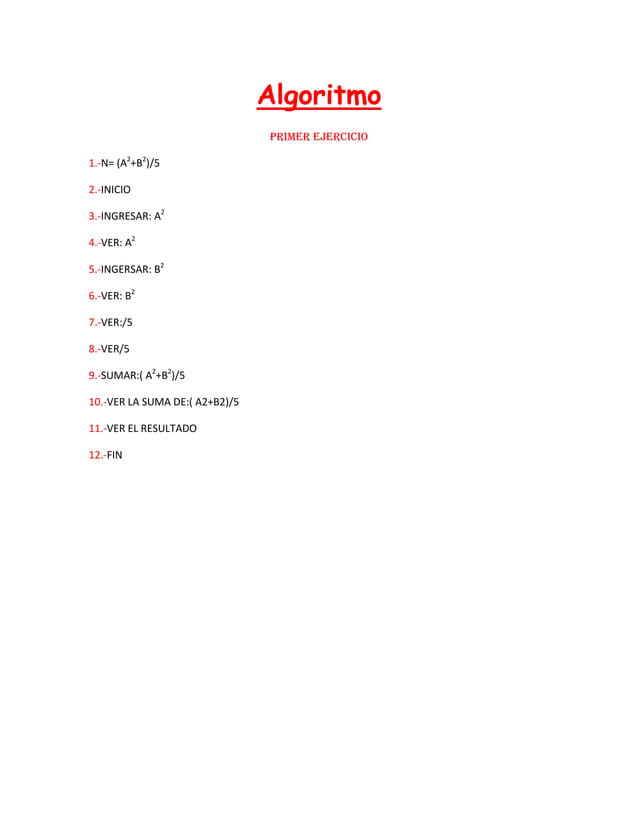 Algoritmo del estudiante luis yoel gonzabay ludeña 4 b | PDF