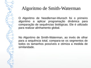 Algoritmo de Smith-Waterman | PDF