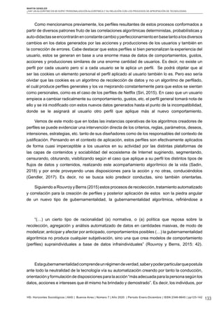 Hay un algoritmo en mi sopa? Personalización algorítmica y su relación ...