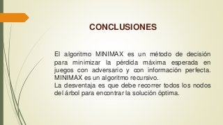 Algoritmo minimax | PPTX