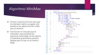 Algoritmo para el juego del gato | PPTX