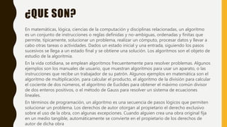 Algoritmos | PPTX