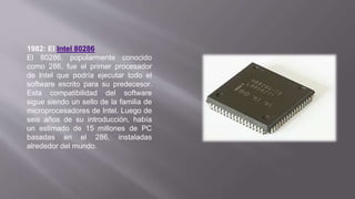 Evolución de los microprocesadores | PPTX