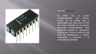Evolución de los microprocesadores | PPTX