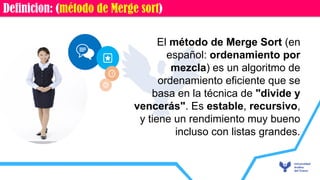 algoritmos de ordenamiento y métodos de ordenamiento | PPTX
