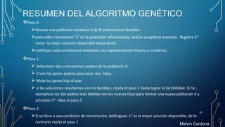 Algoritmos geneticos | PPTX
