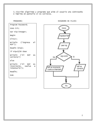 Algoritmos if y case | DOCX