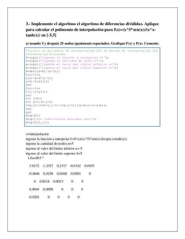 Algoritmos para matlab