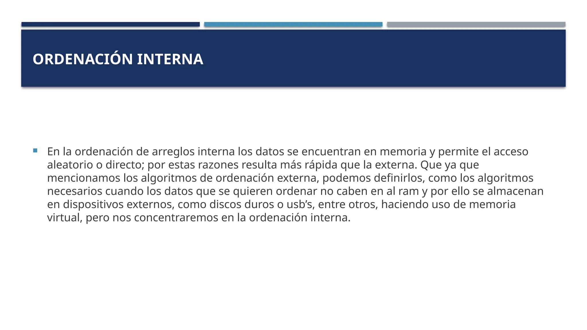 Algoritmos para Ordenación, Búsqueda e Intercalación internas.pptx
