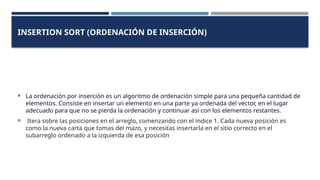 Algoritmos para Ordenación, Búsqueda e Intercalación internas.pptx