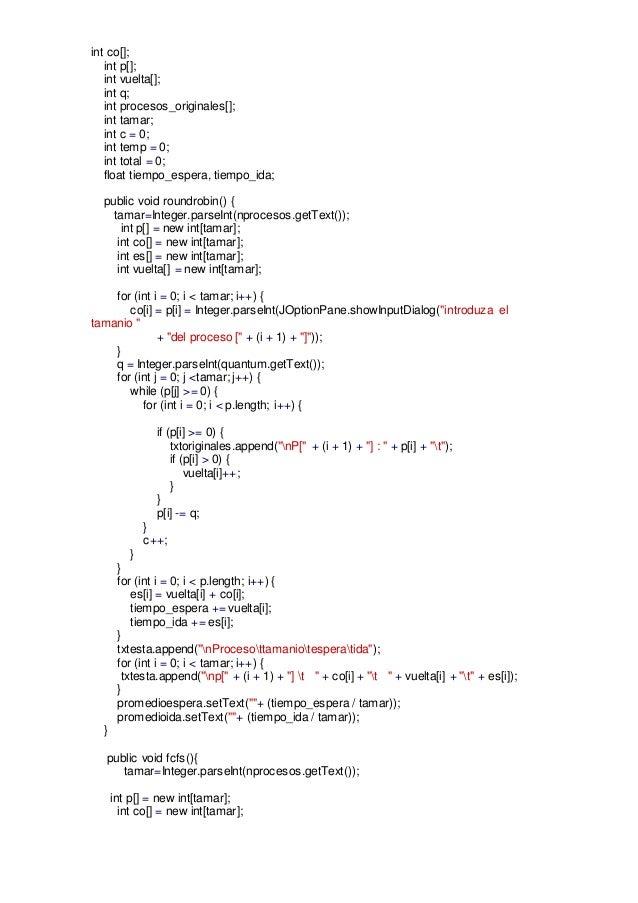 Algoritmos planificacion