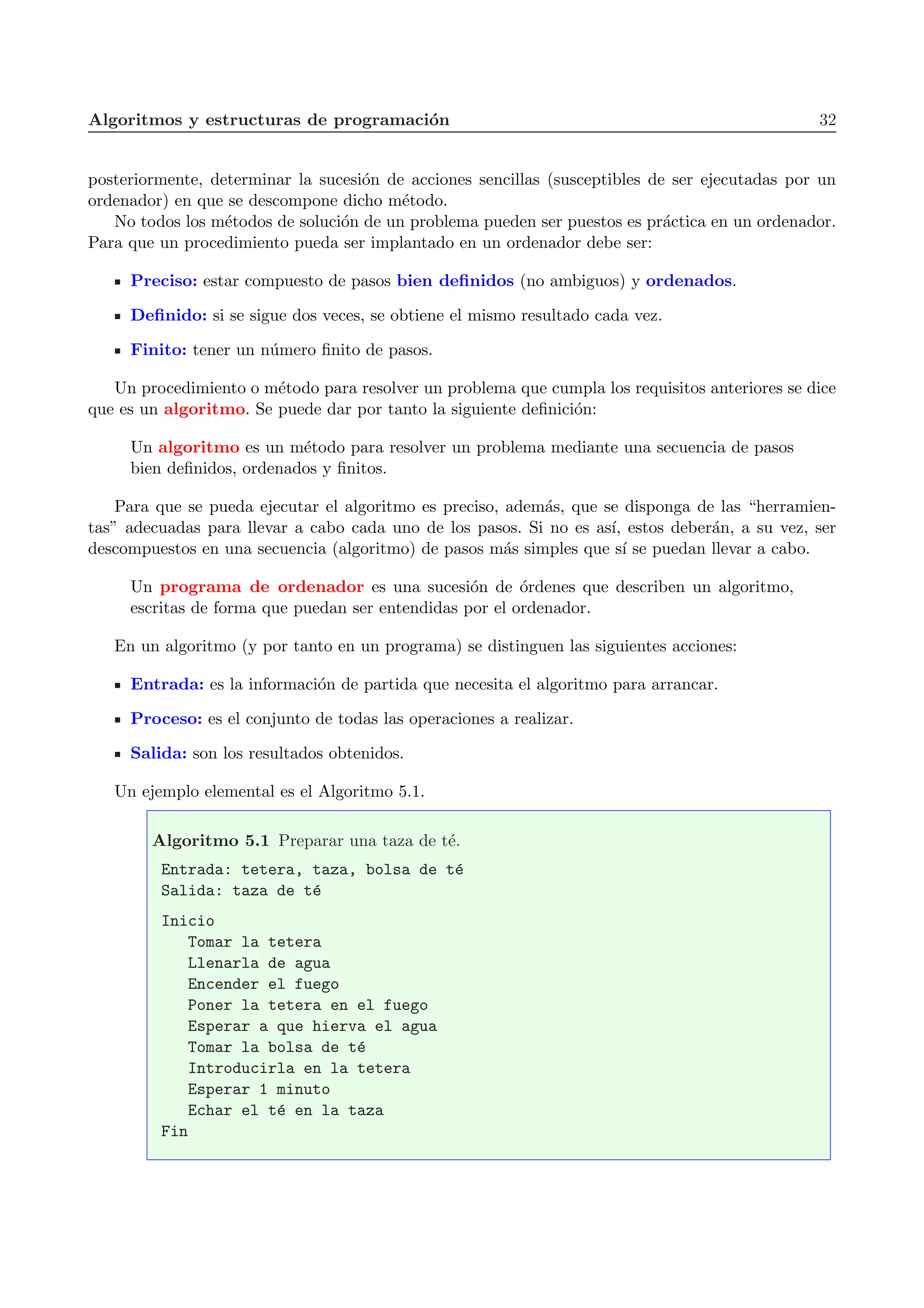 Algoritmos y estructuras de programacion | PDF
