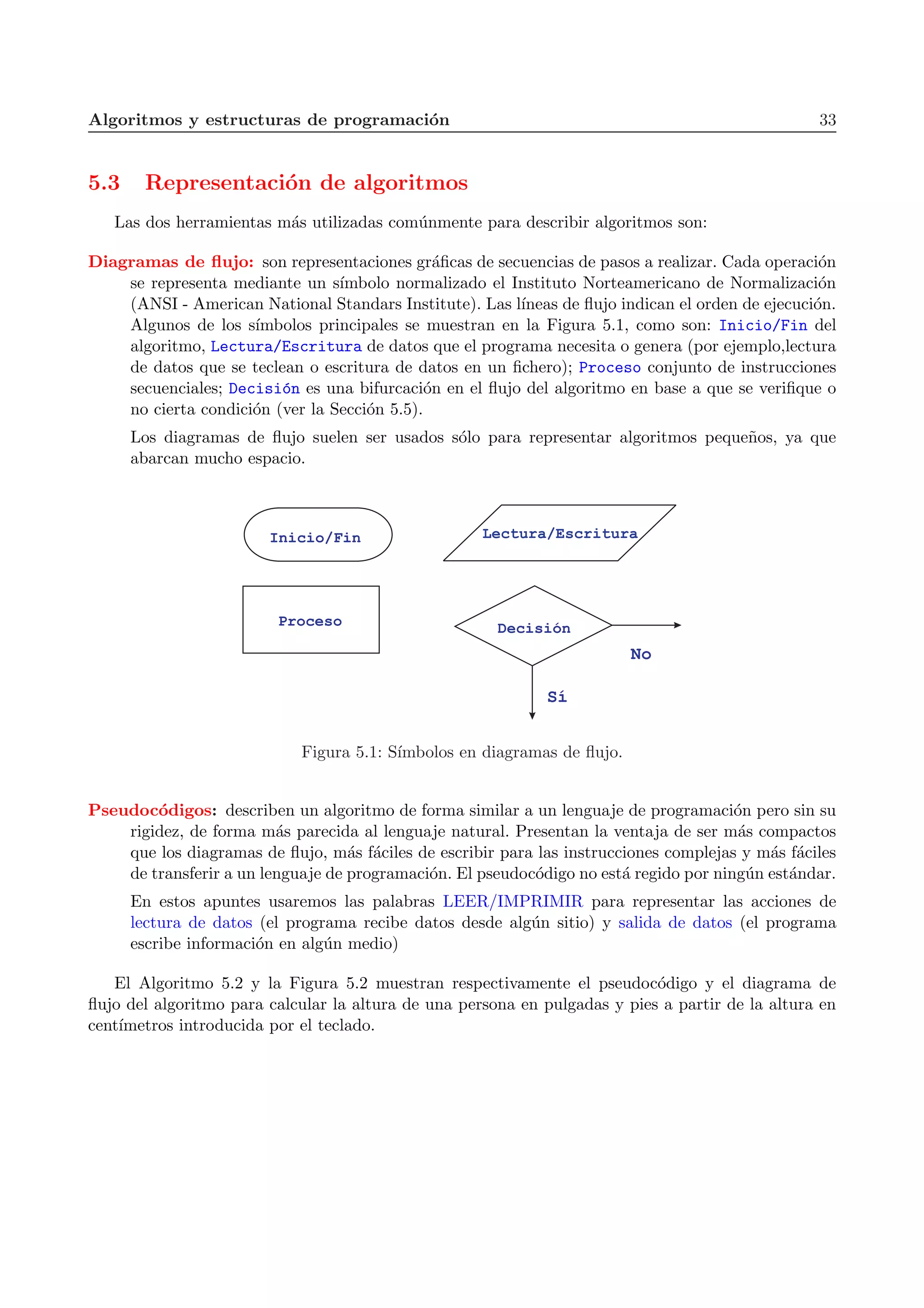 Algoritmos y estructuras de programacion | PDF