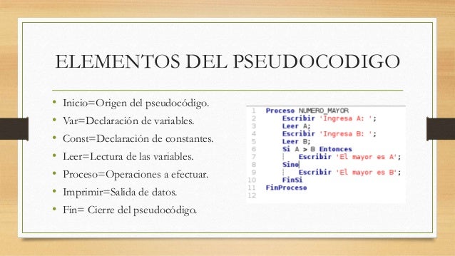Algoritmos y pseudocodigo