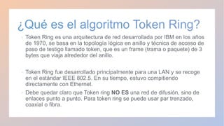 Algoritmo token ring | PPTX