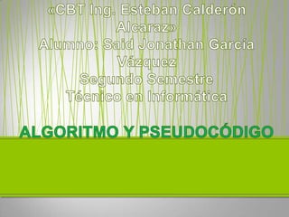 Algoritmos y pseudocódigo para resolver problemas | PPT