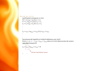 Algoritmul lui euclid | PPTX