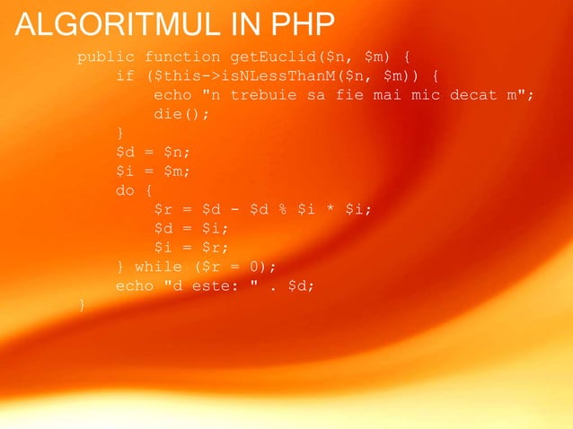 Algoritmul lui euclid | PPTX
