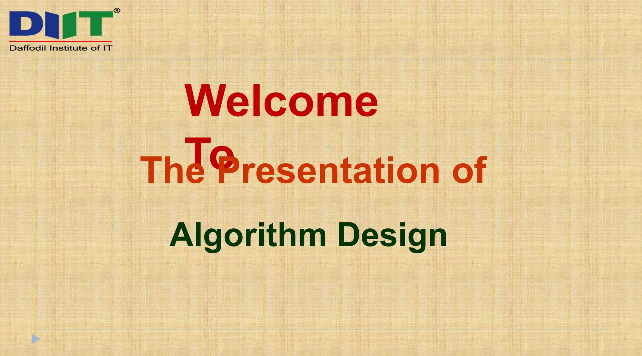 Algorothm, | PPT