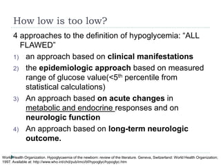 Algortihm hypoglycemia | PPTX