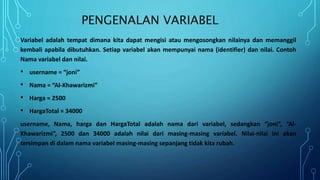 Algoritma pemrograman | PPTX