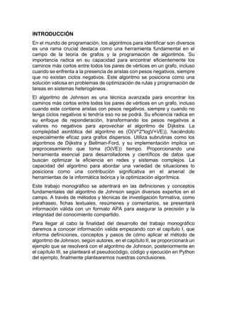 Algoritmos de Johnson en Python | PDF