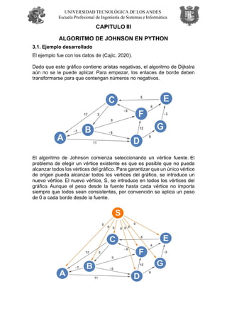 Algoritmos de Johnson en Python | PDF