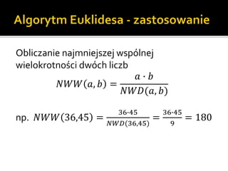 Algorytm Euklidesa | PPTX