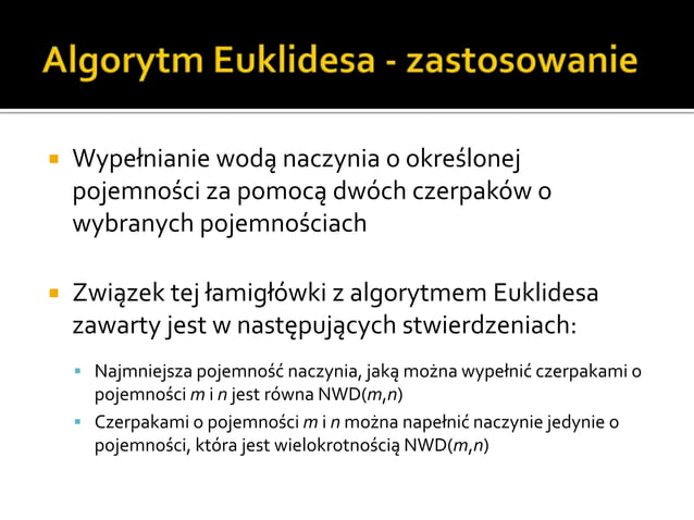 Algorytm Euklidesa | PPTX