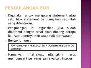 Algo temu 6 & 7 - PENGULANGAN | PPTX