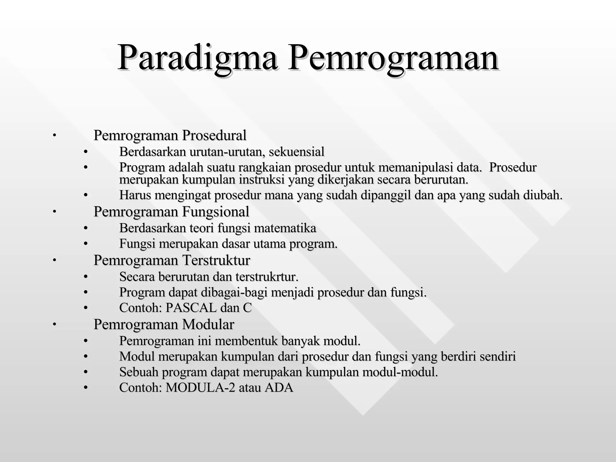 Algoritma Pemrograman | PPT