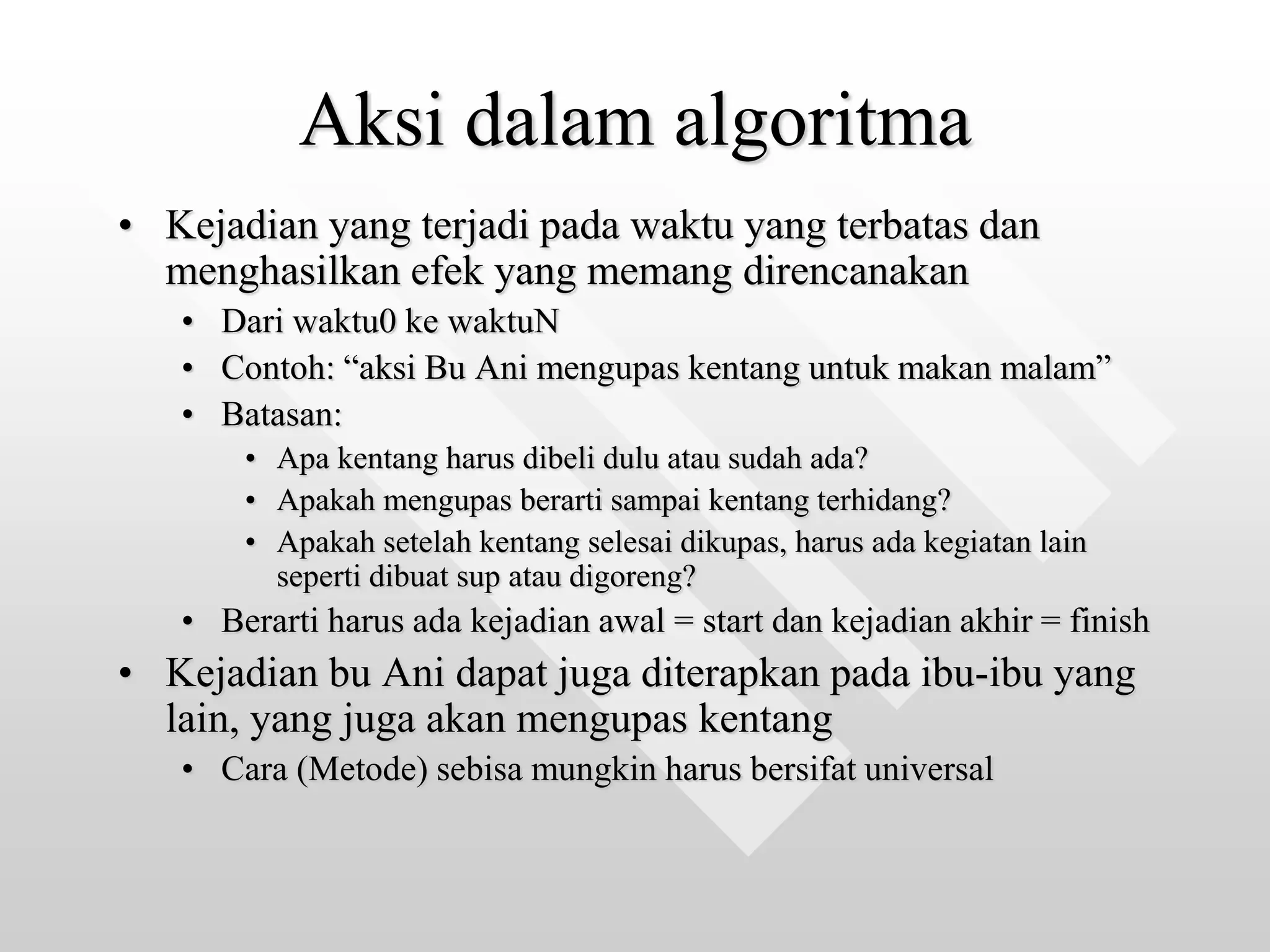 pengenalan algoritma komputasi sains untuk kuliah | PPT